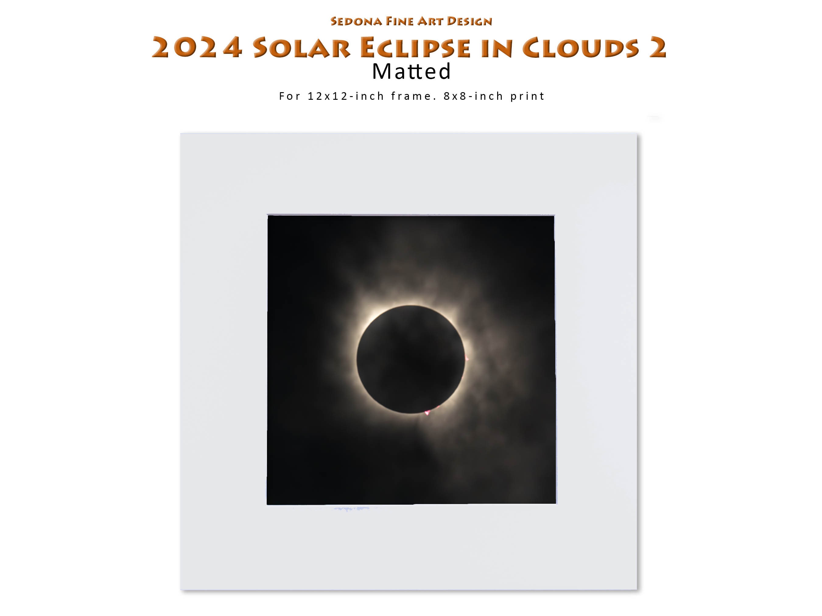 Solar Eclipse #2 - 2024 Total Eclipse Wall Art Print - Etsy