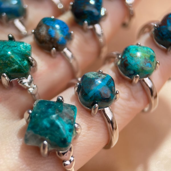 Chrysocolla Ring - Etsy