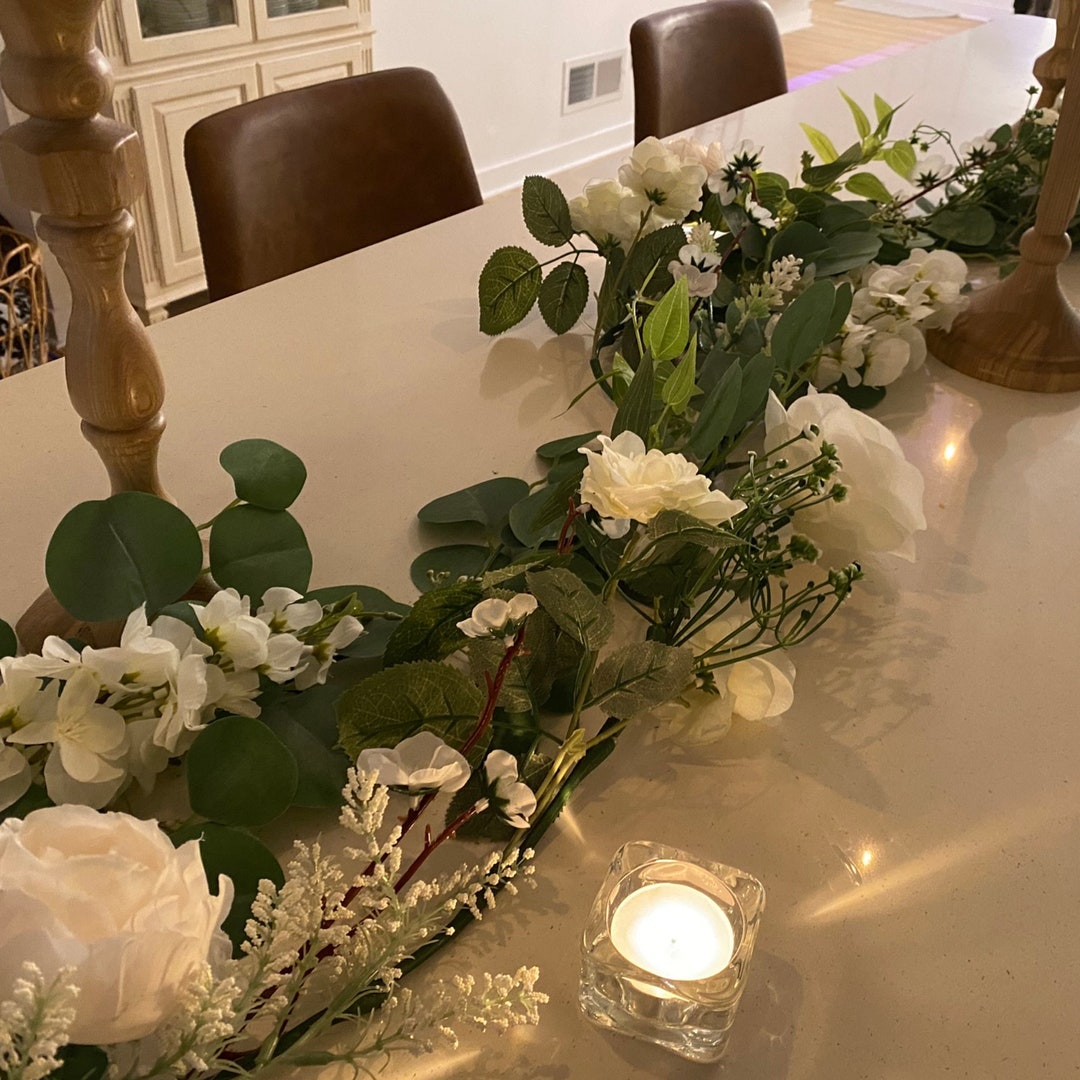 6 Ft Garland, Eucalyptus Garland, Wedding Garland, Faux Garland ...