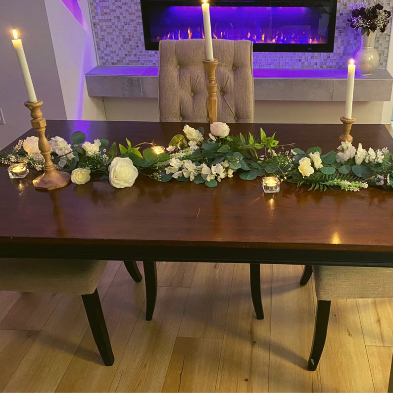 6 Ft Garland, Eucalyptus Garland, Wedding Garland, Faux Garland ...