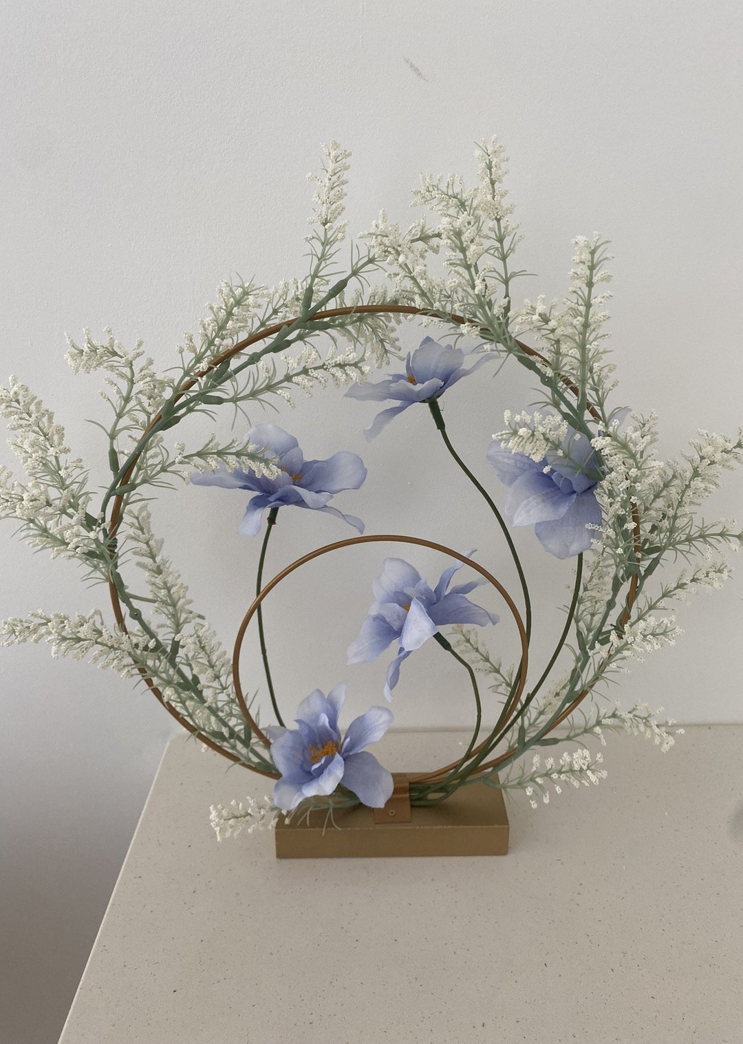 Hoop Centerpiece for Wedding, Wedding Centerpiece, Floral Hoop for ...