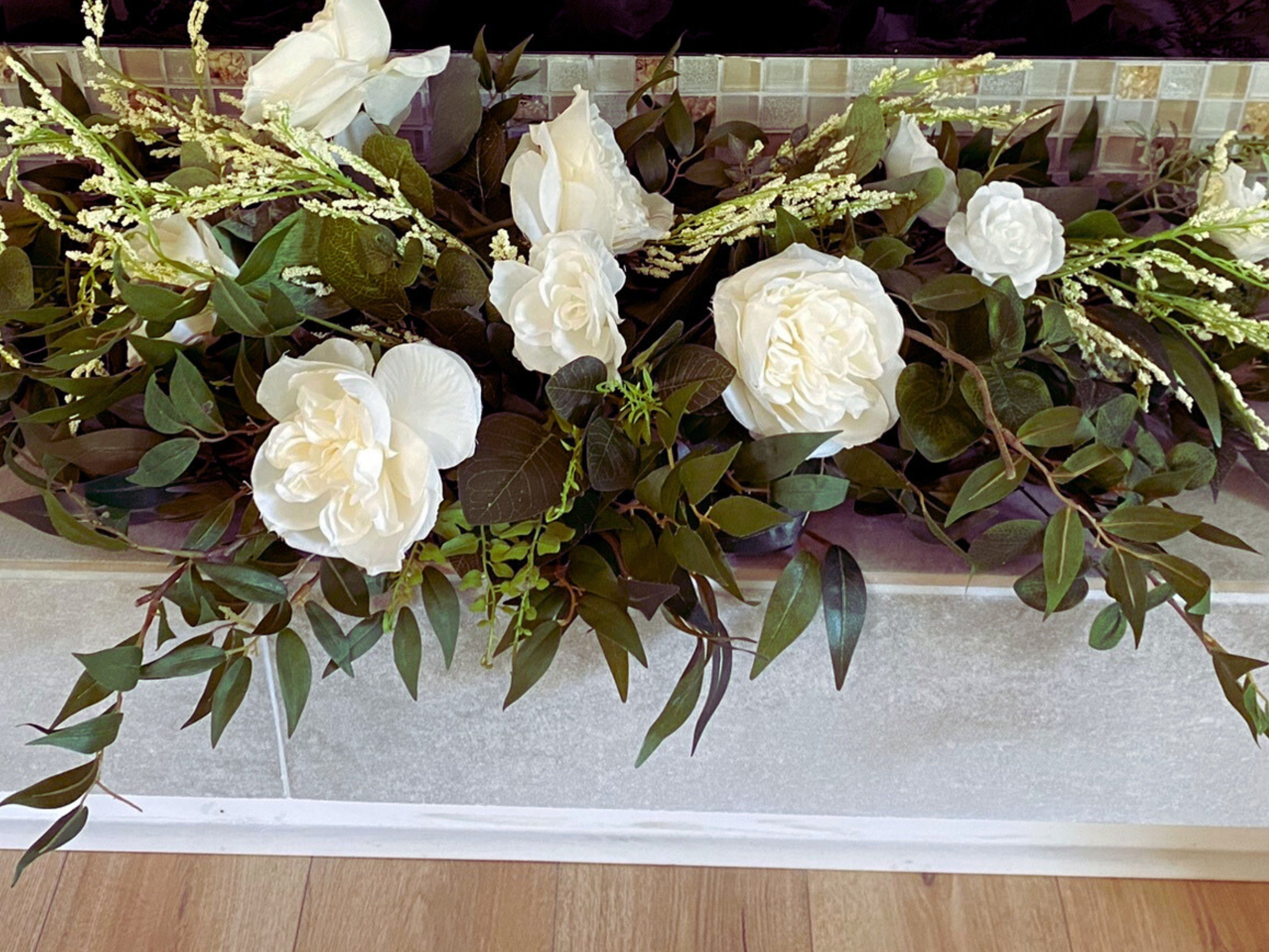 Ivory and Green Wedding Decor for Table Centerpiece Greenery - Etsy