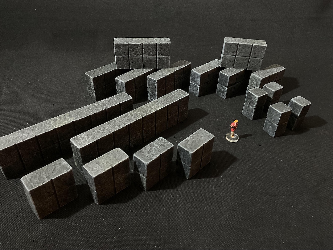 Modular Wall Kit - Dungeon & Wargames Scenery - 3D RPG and Tabletop ...