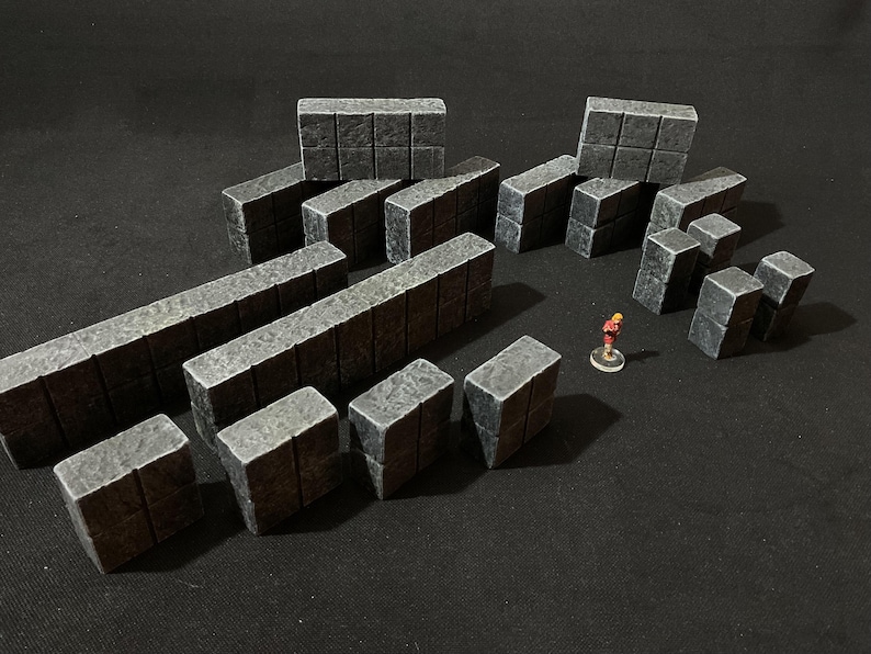 Modular Wall Kit - Dungeon & Wargames Scenery - 3D RPG and Tabletop ...