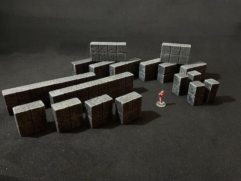 Modular Wall Kit - Dungeon & Wargames Scenery - 3D RPG and Tabletop ...