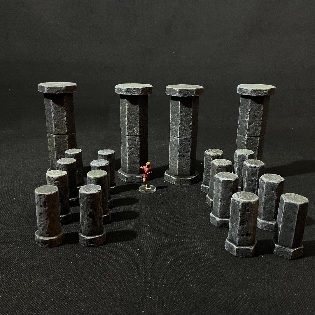 Modular Columns Kit - Medieval Scenery for Role Playing Games, Dungeons ...