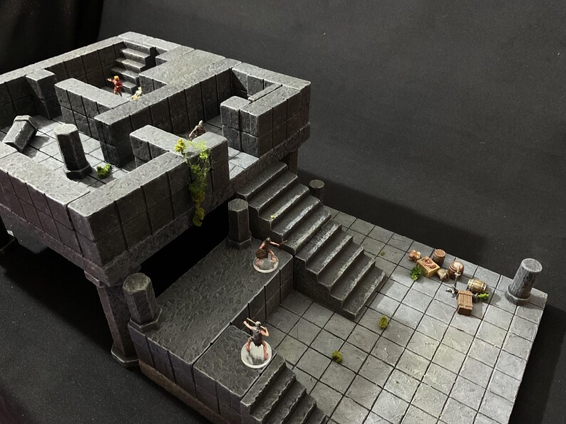 Modular Wall Kit - Dungeon & Wargames Scenery - 3D RPG and Tabletop ...