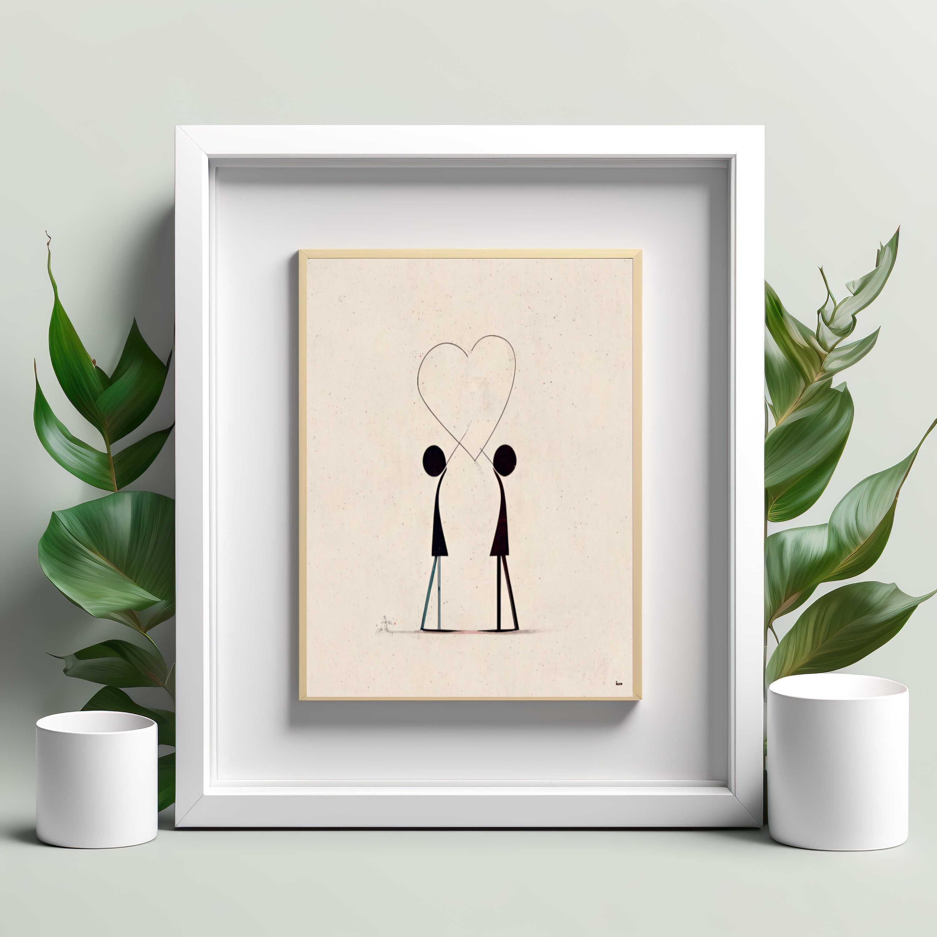 Digital Download Instant Download Printable Wall Art Minimalist Heart ...