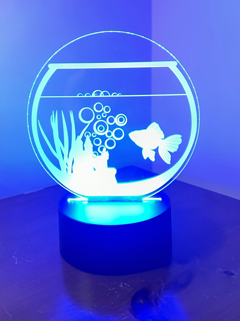 LED Acrylic Fish Bowl - Etsy