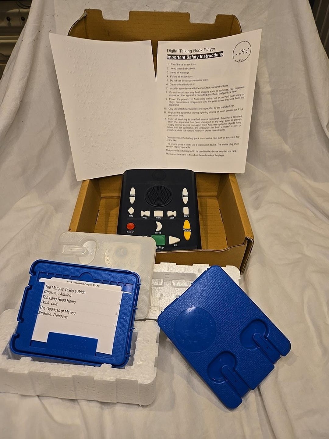 Digital Talking Book Player for the Blind DS1 Audio Library of Congress - Etsy