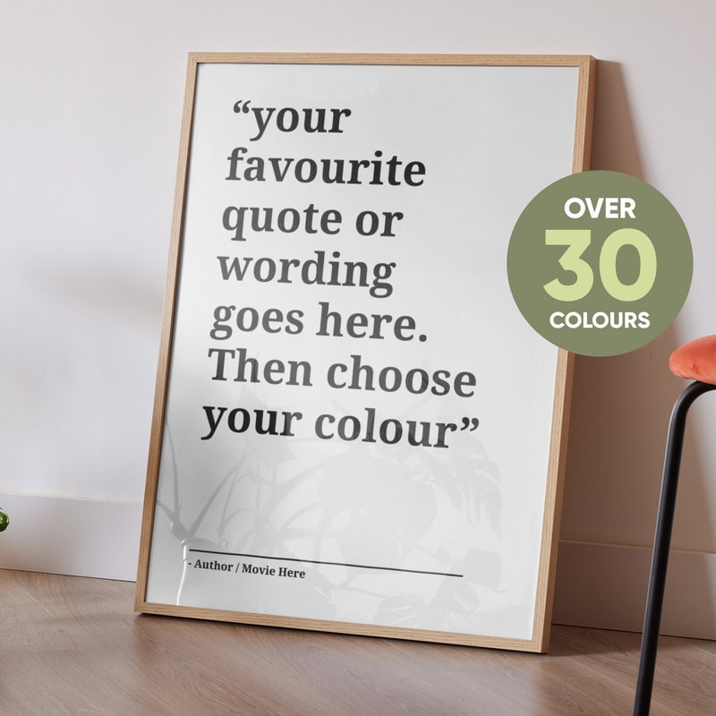 Quote Poster - Etsy