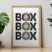 F1 Box Box Box Quote Poster Print, Formula One, Grand Prix, Circuit, F1 ...