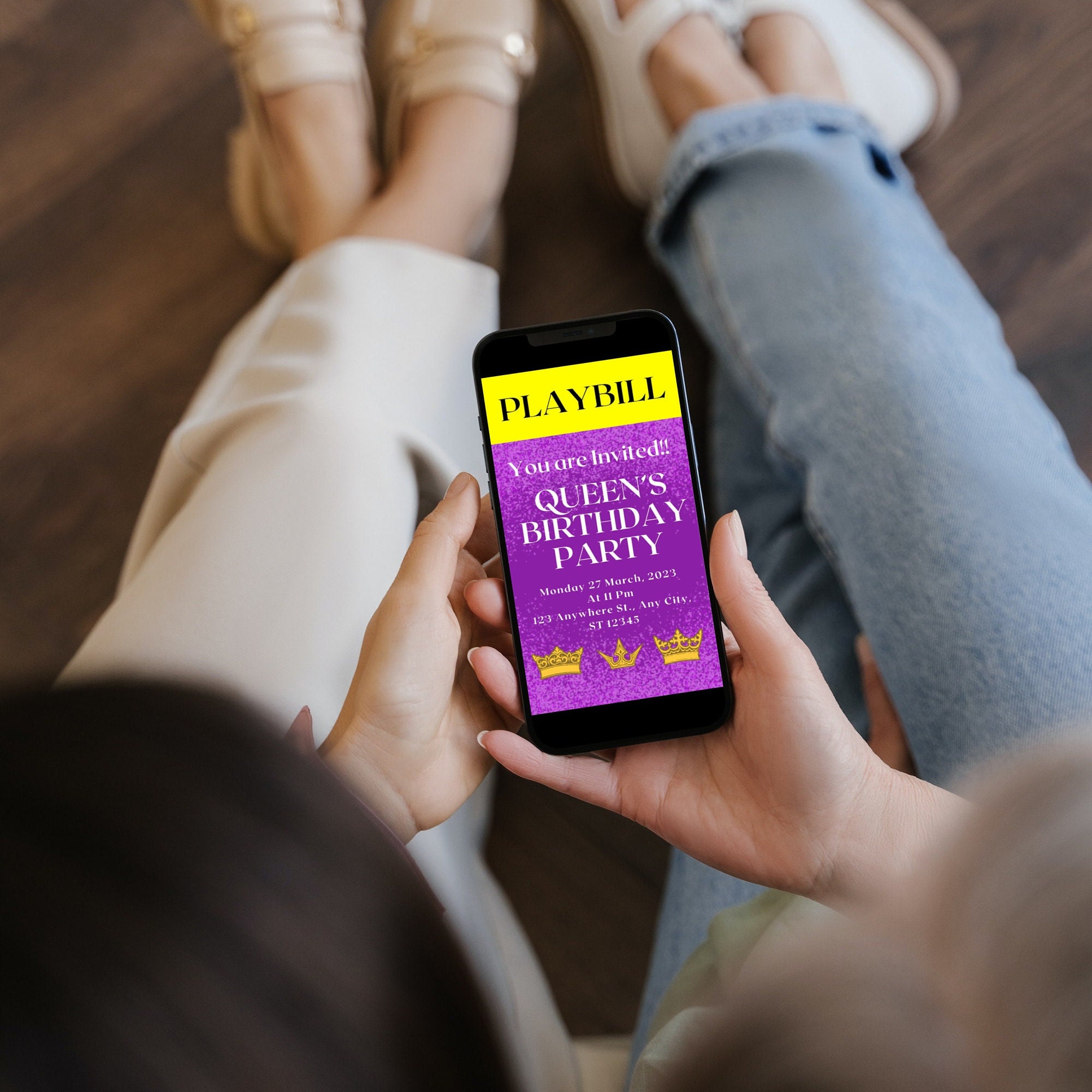 Six Playbill Printable Editable Birthday Invite - Etsy