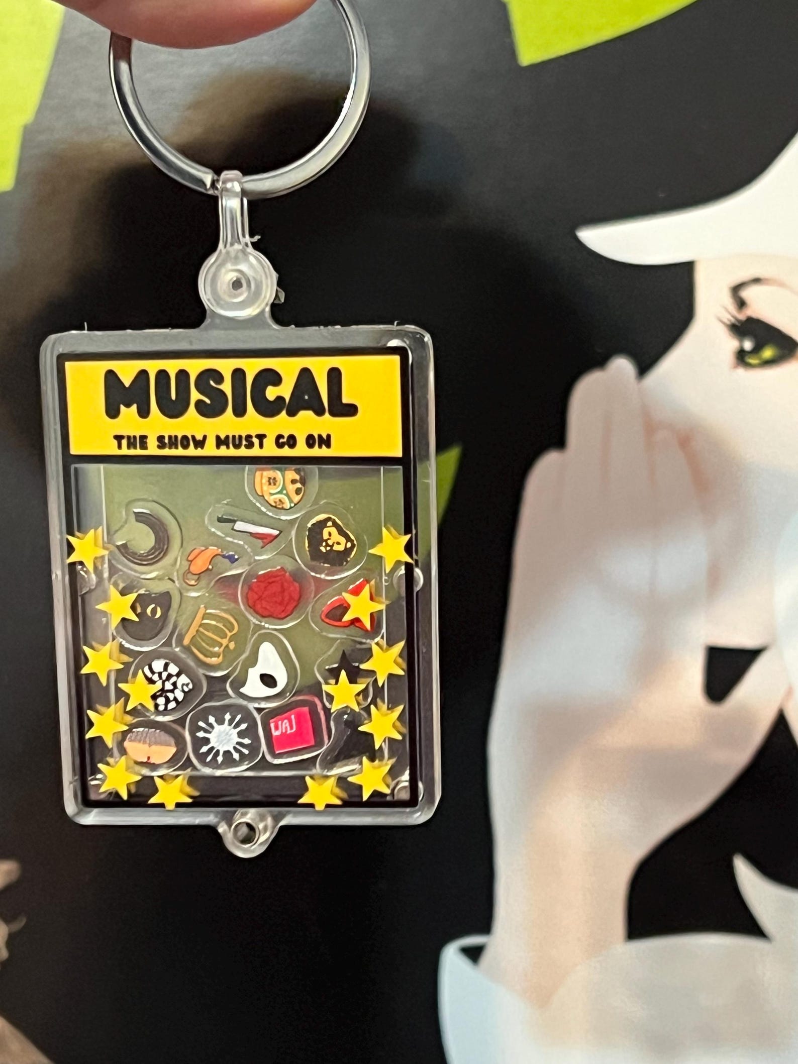 Musical Themed Openable Shaker Keychain Perfect Gift for Theatre Kid ...
