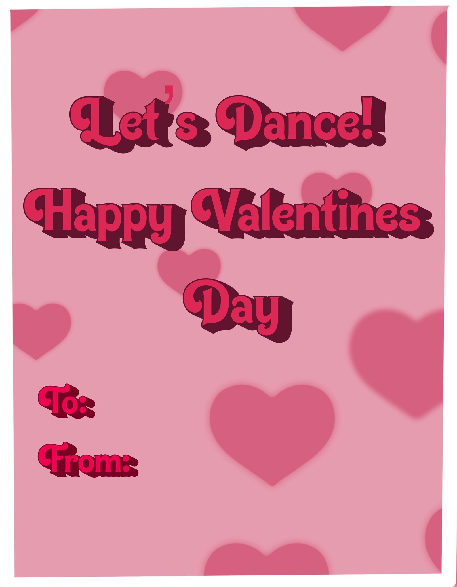 Wicked Valentines Day Card Digital Download Printable PDF Pink and ...