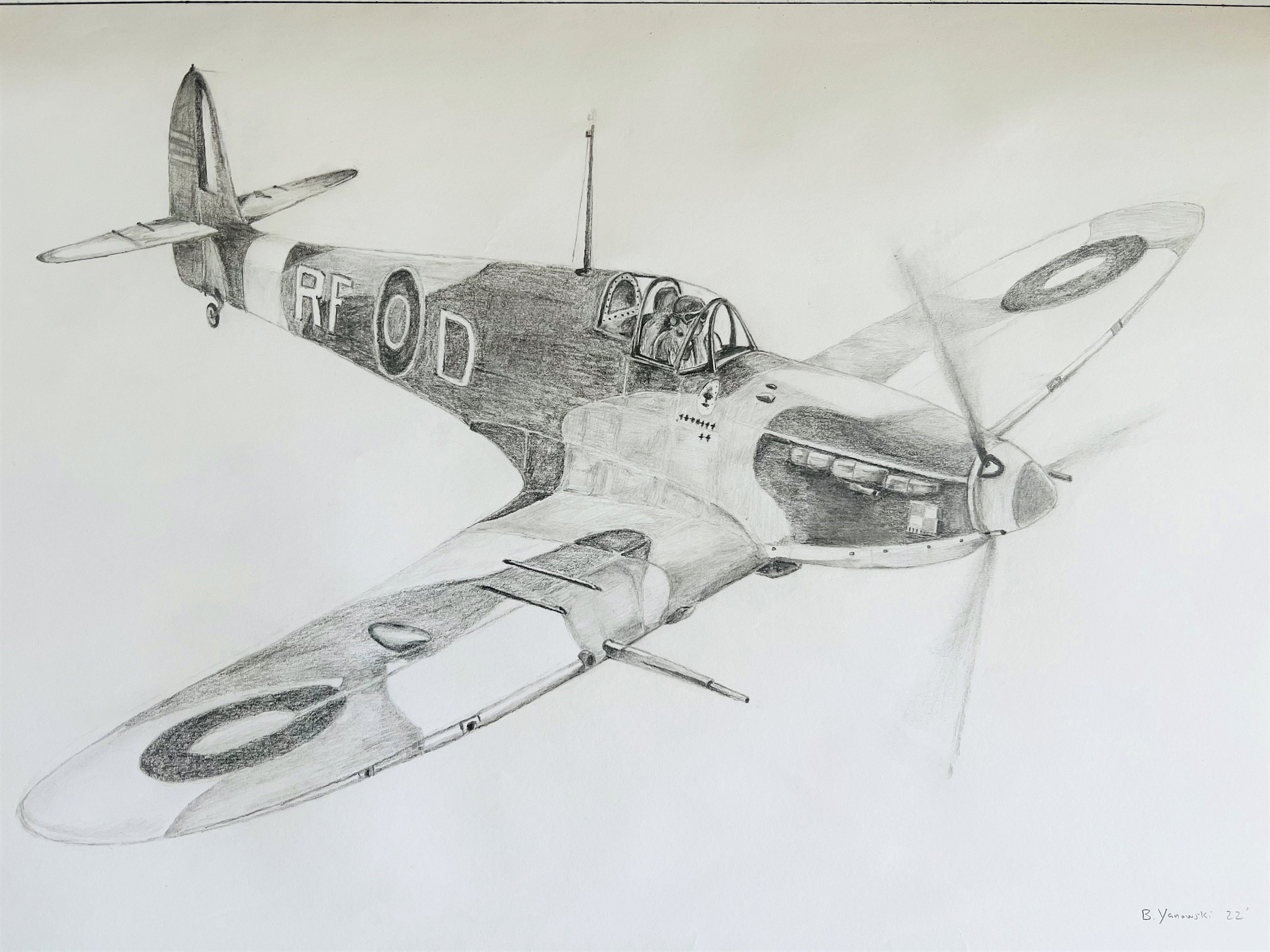 Spitfire WW2 Archival Print - Etsy