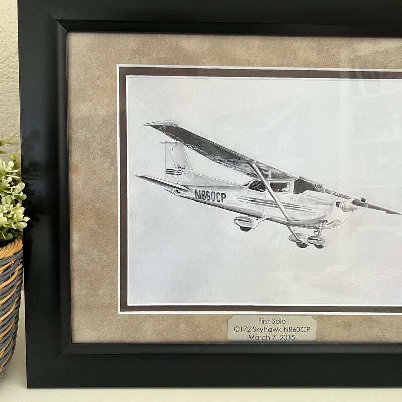 Cessna 172 Drawing - Etsy