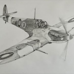 Spitfire WW2 Archival Print - Etsy