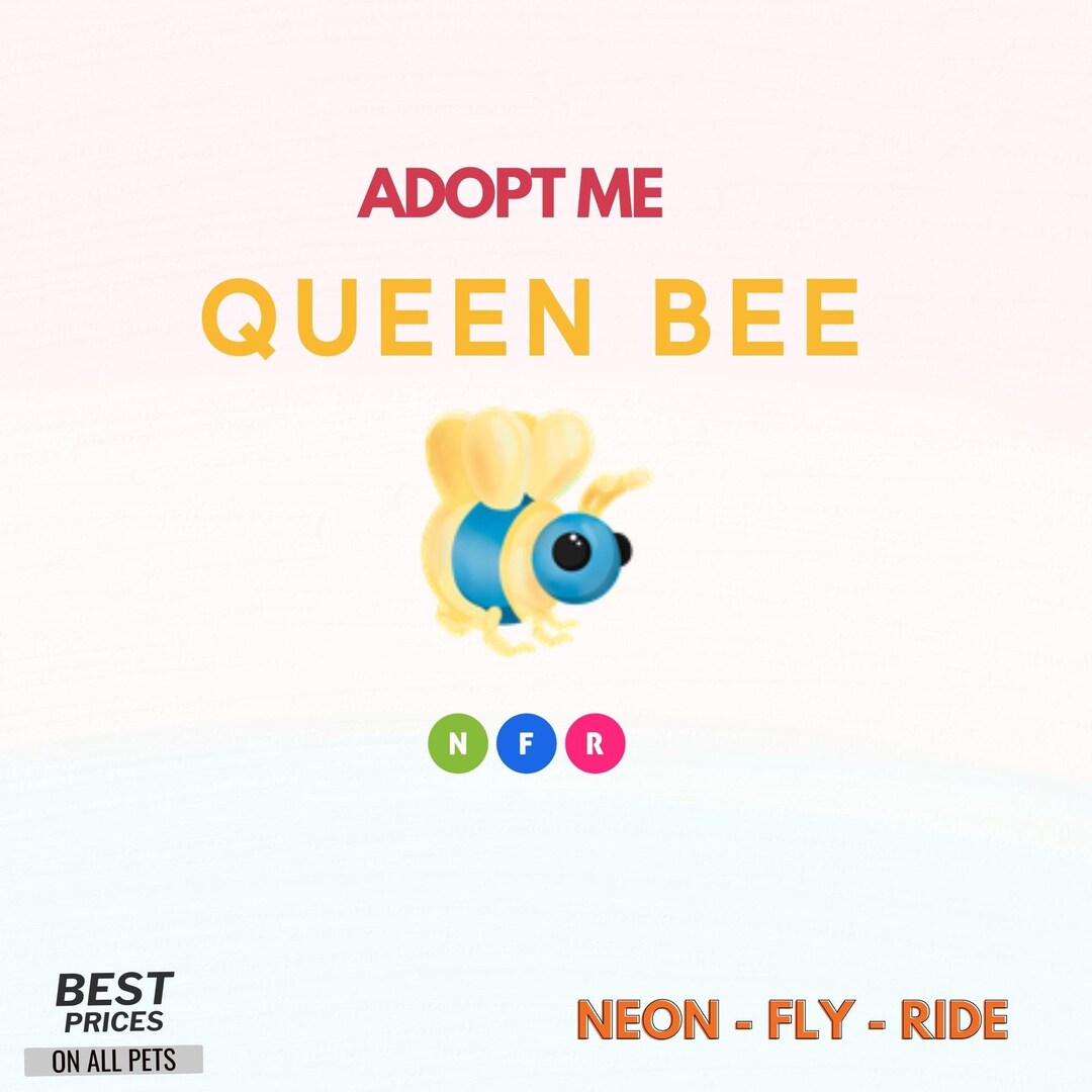 Queen Bee NFR Neon Fly Ride Adopt Me Virtual Pet - Etsy