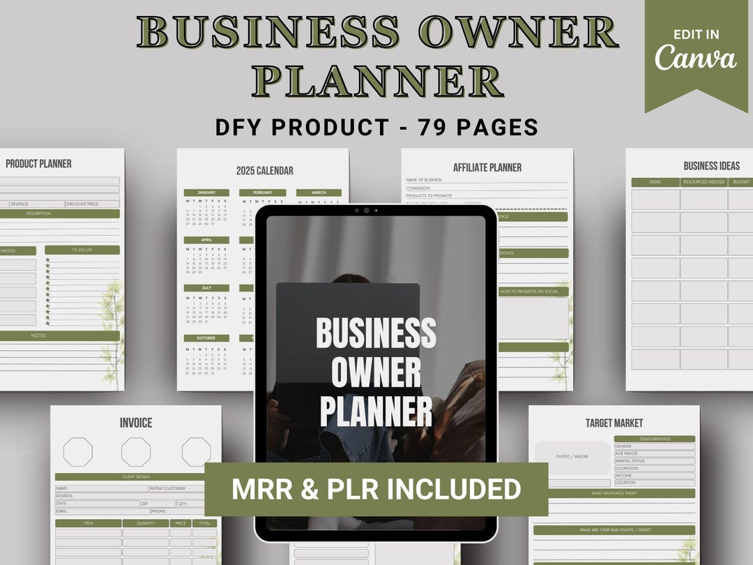 Editable Business Planner & Organizer – Small Business Growth Strategy ...