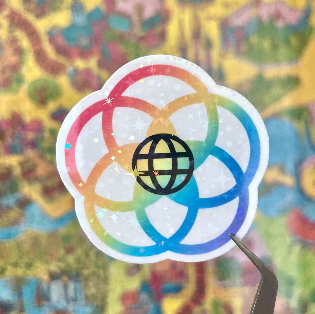 EPCOT Center Vintage Logo Rainbow Pride Vinyl Sticker - Etsy