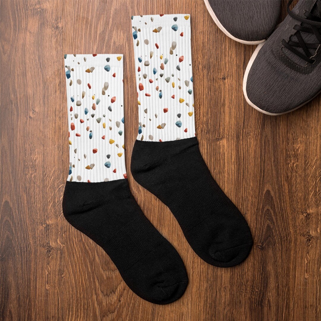 Climbing Wall - Socks | Rock Climbing Gift | Bouldering Socks | Rock ...