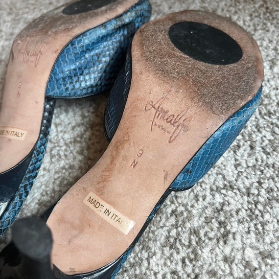 Amalfi by Rangoni Python Kitten Heels - Gem