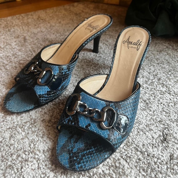 Amalfi by Rangoni Python Kitten Heels - Gem