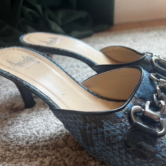 Amalfi by Rangoni Python Kitten Heels - Gem