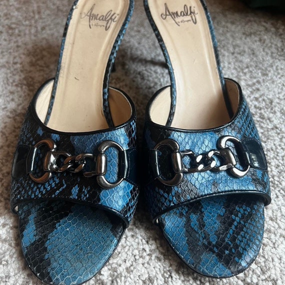 Amalfi by Rangoni Python Kitten Heels - Gem