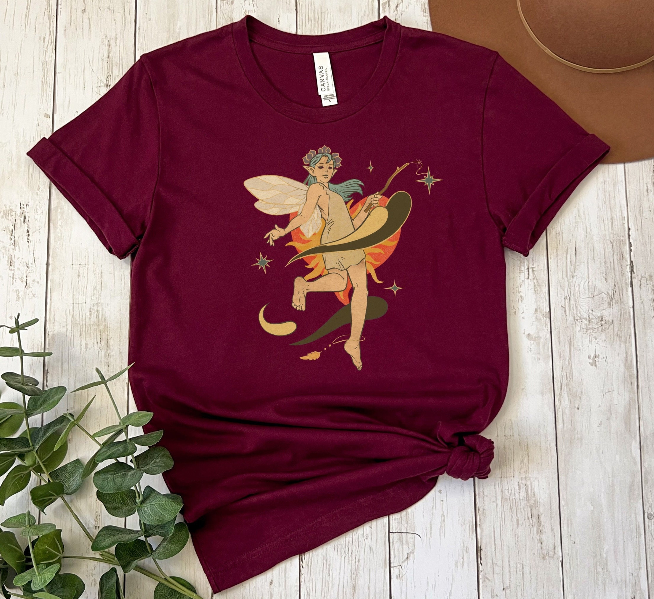 Cottagecore Fairy T-shirt, Fairycore Shirt,vintage Fairy Tee, Art ...