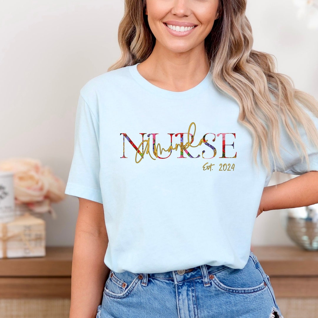 Custom Nurse Gift Nurse Shirt Personalized Nurse Gift-for Nurse Giftfor ...