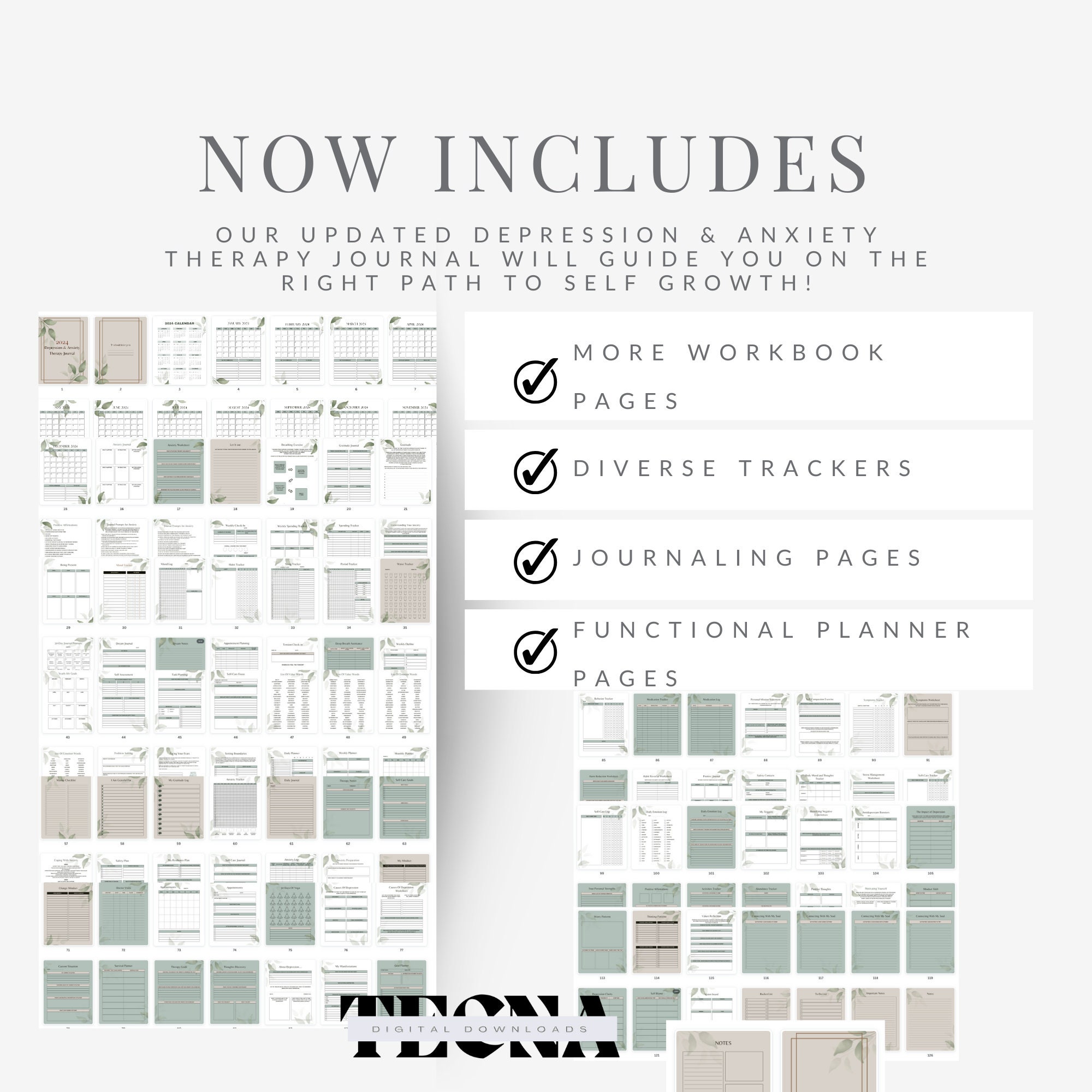 Therapy Journal Mental Health Journal Anxiety Journal Depression ...