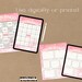 Vision Board Bingo Card: Pink Clouds Printable (canva Template) - Etsy
