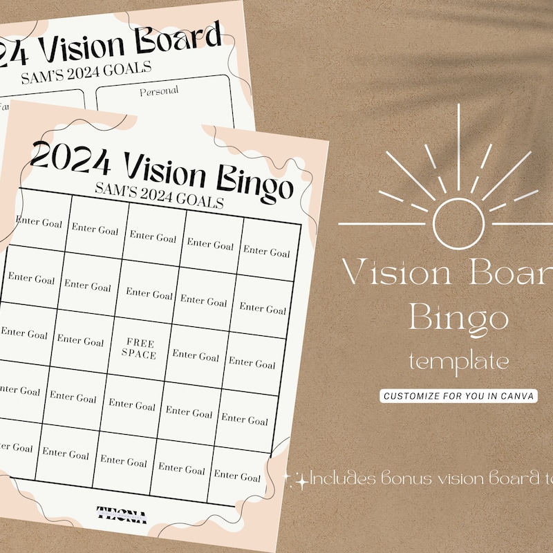 Vision Board Bingo - Etsy