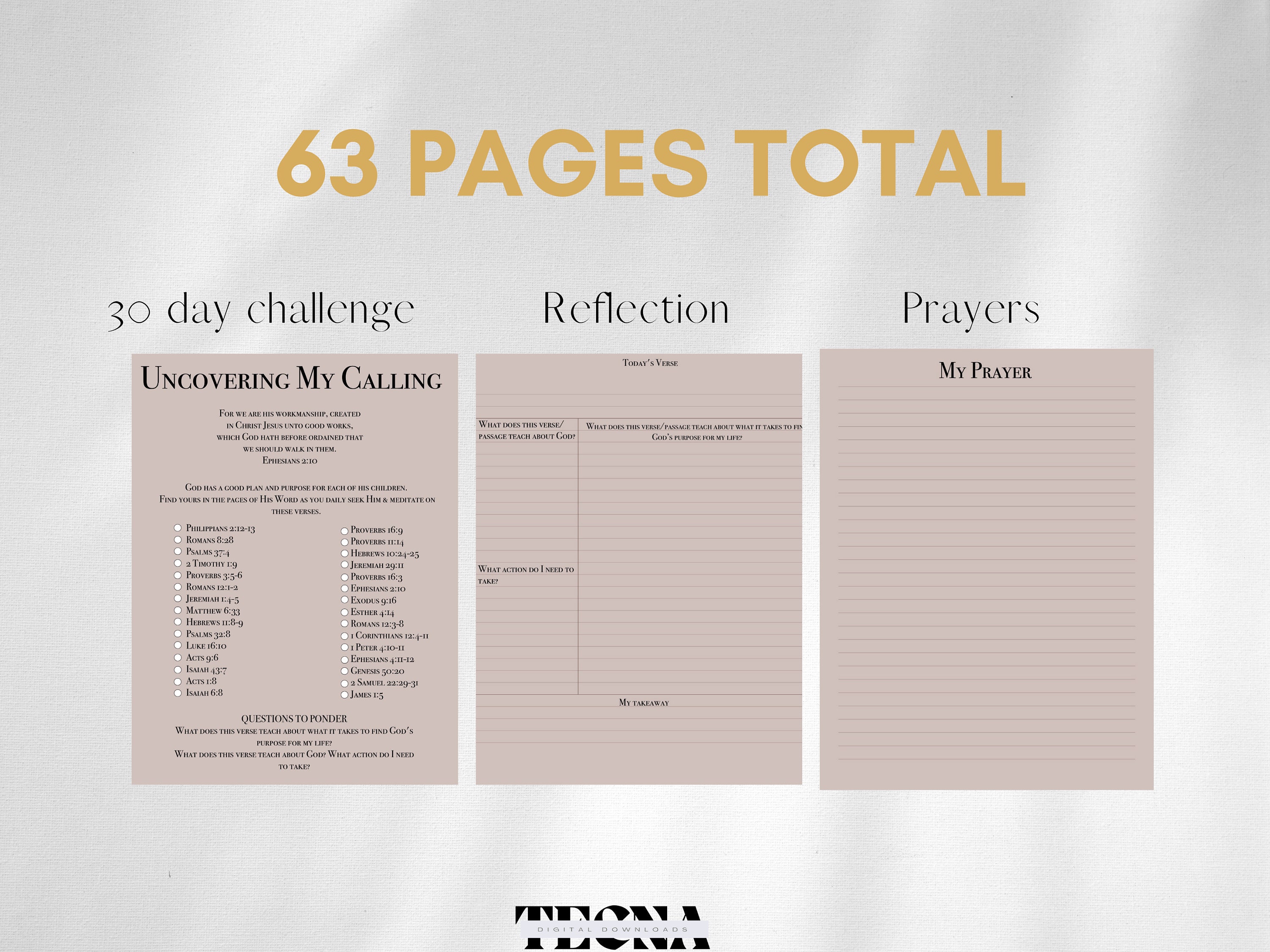Bible Reading Plan 30 Day Reflection and Prayer Journal Uncovering My ...