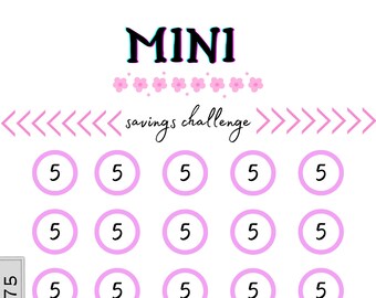 A6 Savings Challenge Mini - Etsy