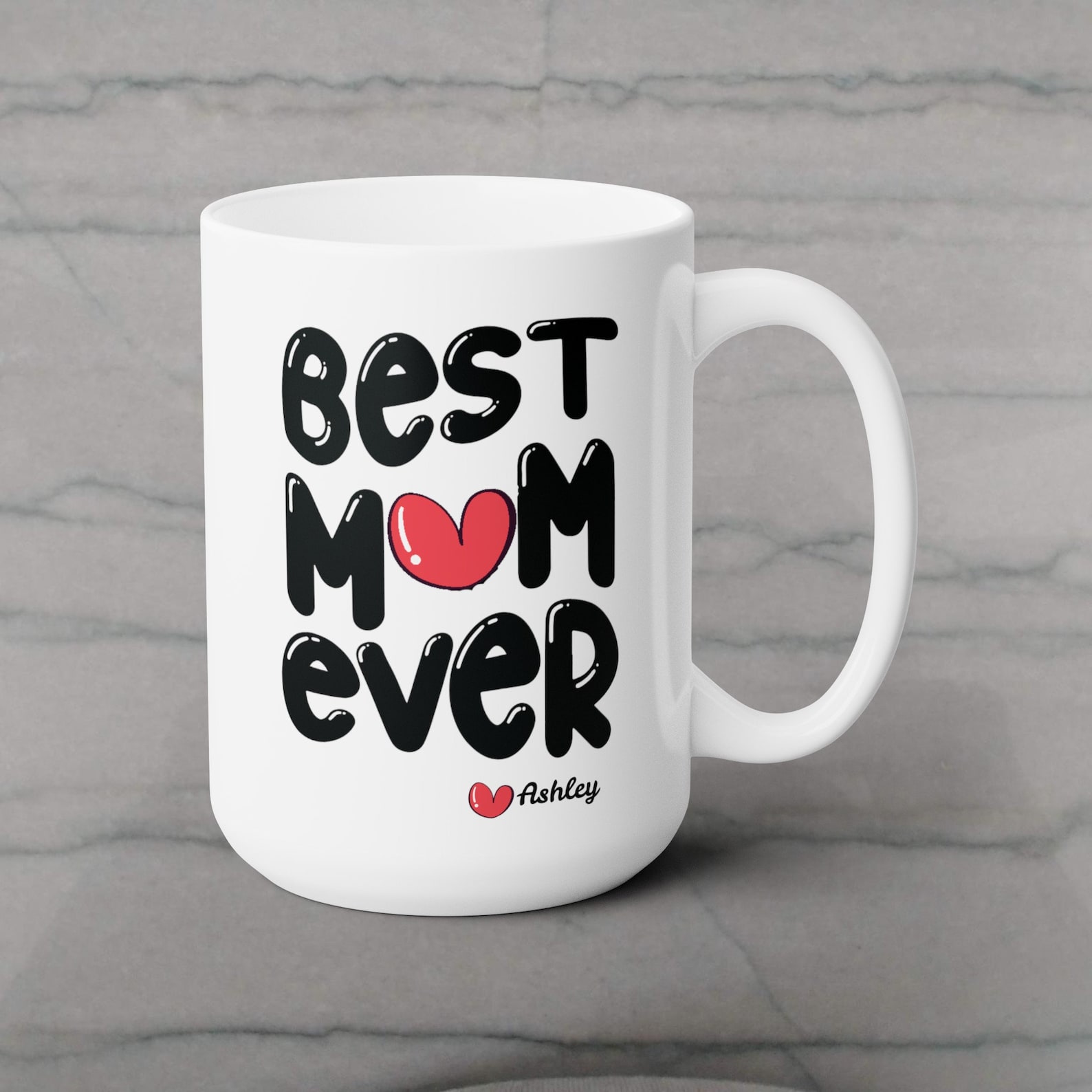 Personalized Best Mom Ever Mug, Custom Mothers Day Mug, Birthday Gift ...