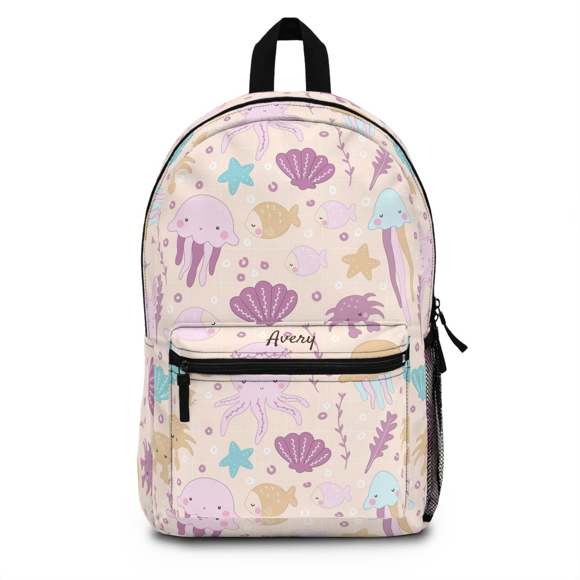 Jellyfish and Sea Creatures Backpack - Personalized Mermaidcore Book ...