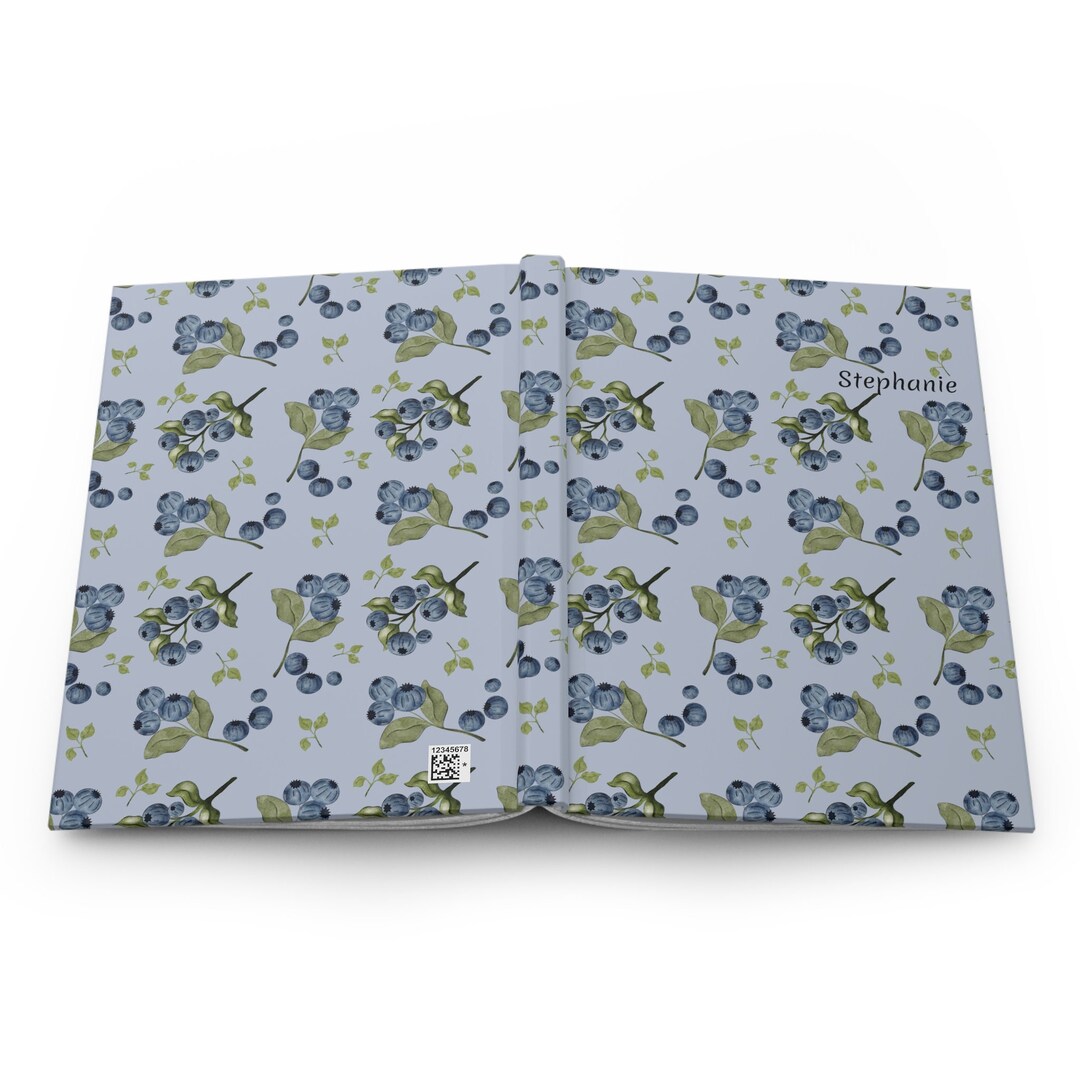 Blueberry Notebook Hardcover Matte Cottegecore Journal in Blueberry ...