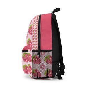 Kawaii Strawberry Backpack - Personalized Cottegecore Pink Book Bag ...