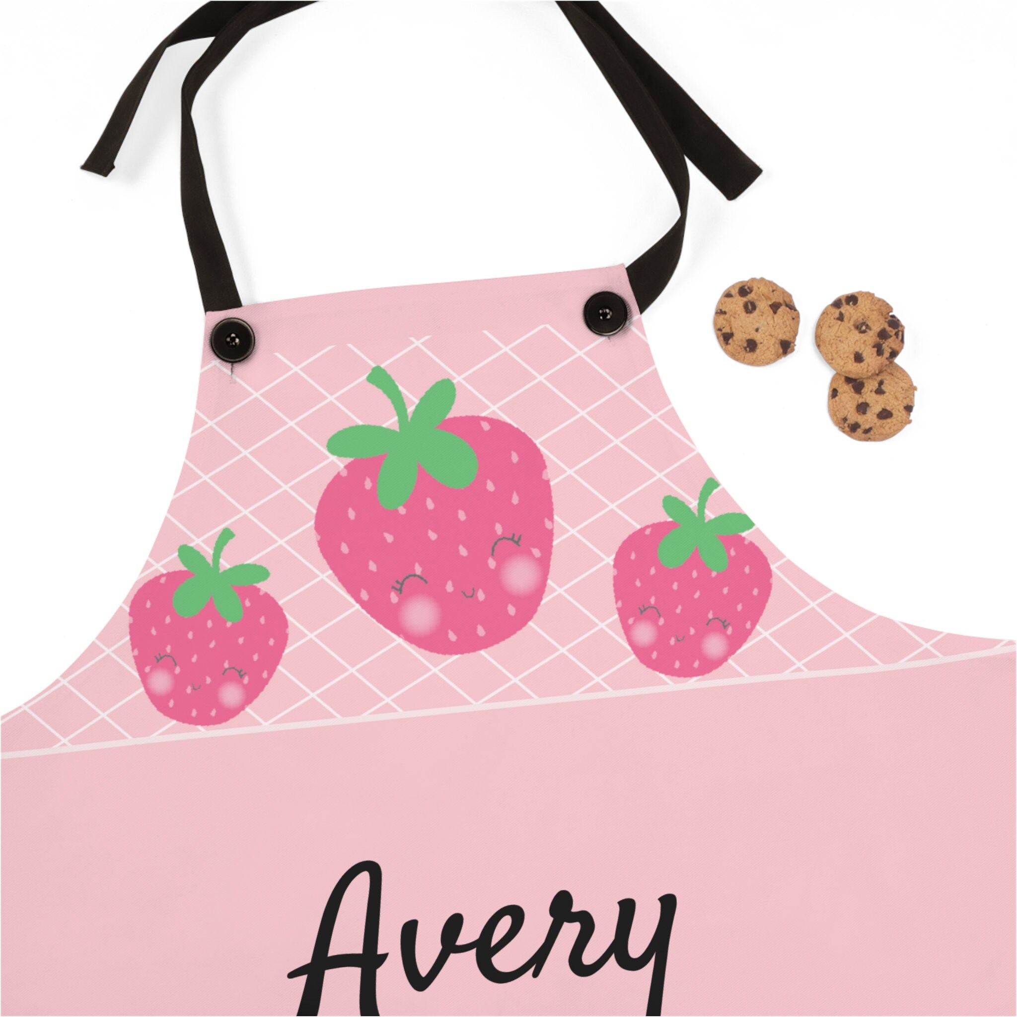 Strawberry Apron - Personalized Cottegecore Strawberry Kitchen ...