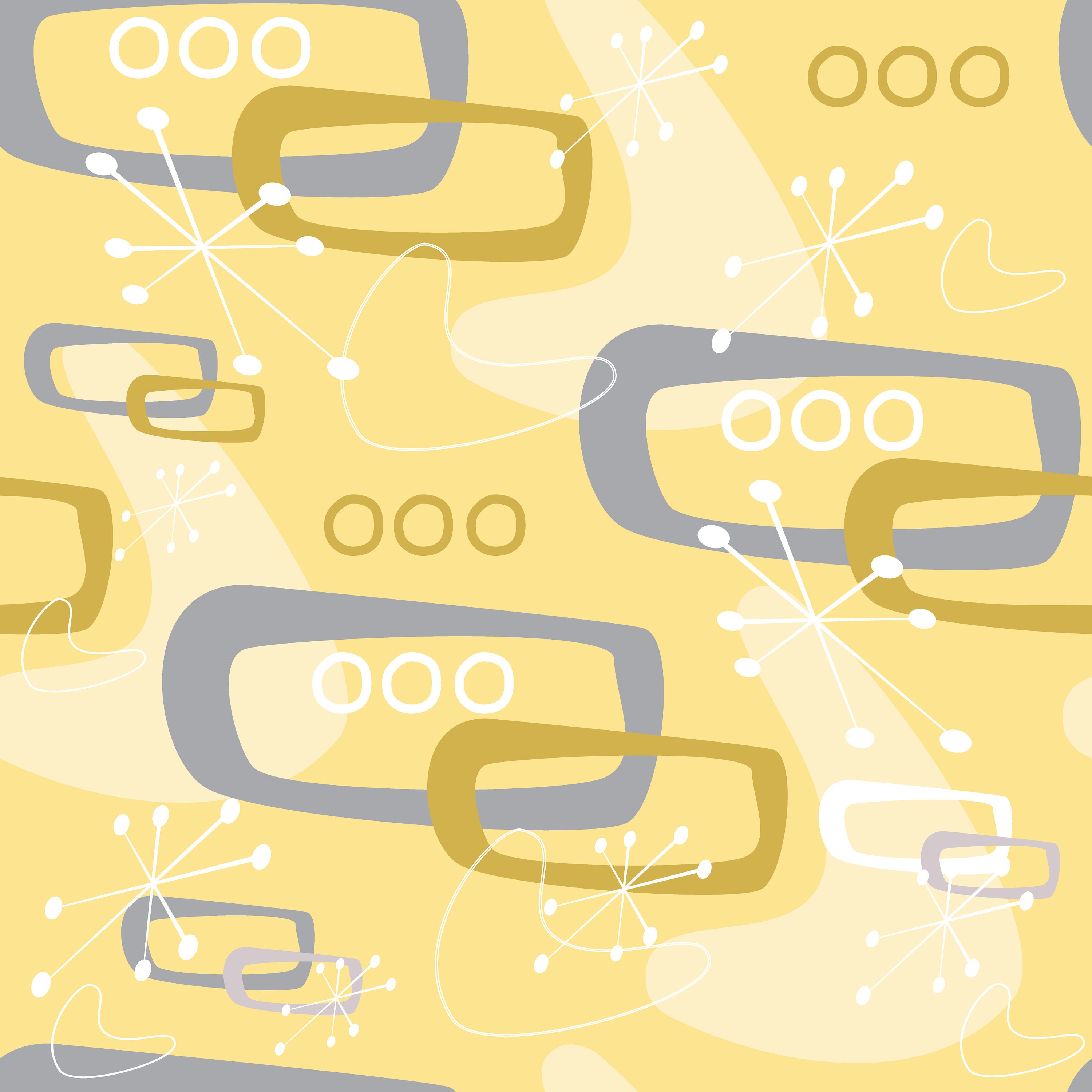 10 X 1950s Retro, Vintage – Seamless Boho Backgrounds, Digital ...