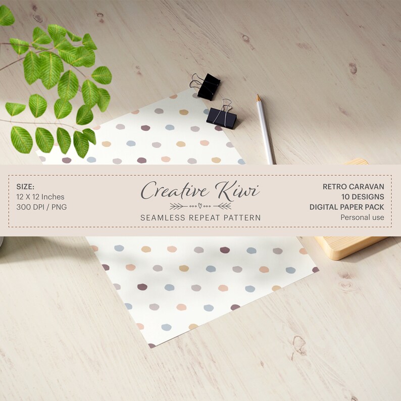 10 X Flowers, Hearts, Stripes & Spots – Seamless Boho Backgrounds ...