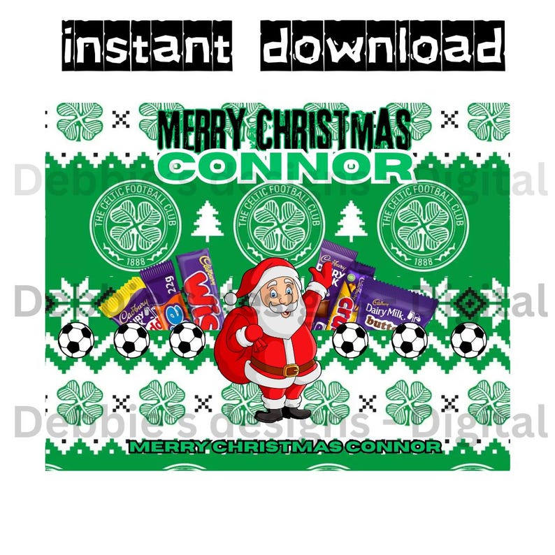 Celtic FC Football Cadbury Selection Box Template - A4 - Canva ...