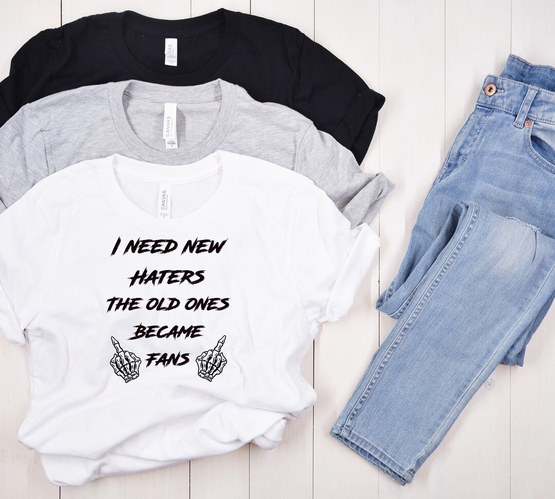 New Haters Tshirt PNG SVG SUBLIMATION Digital File - Etsy