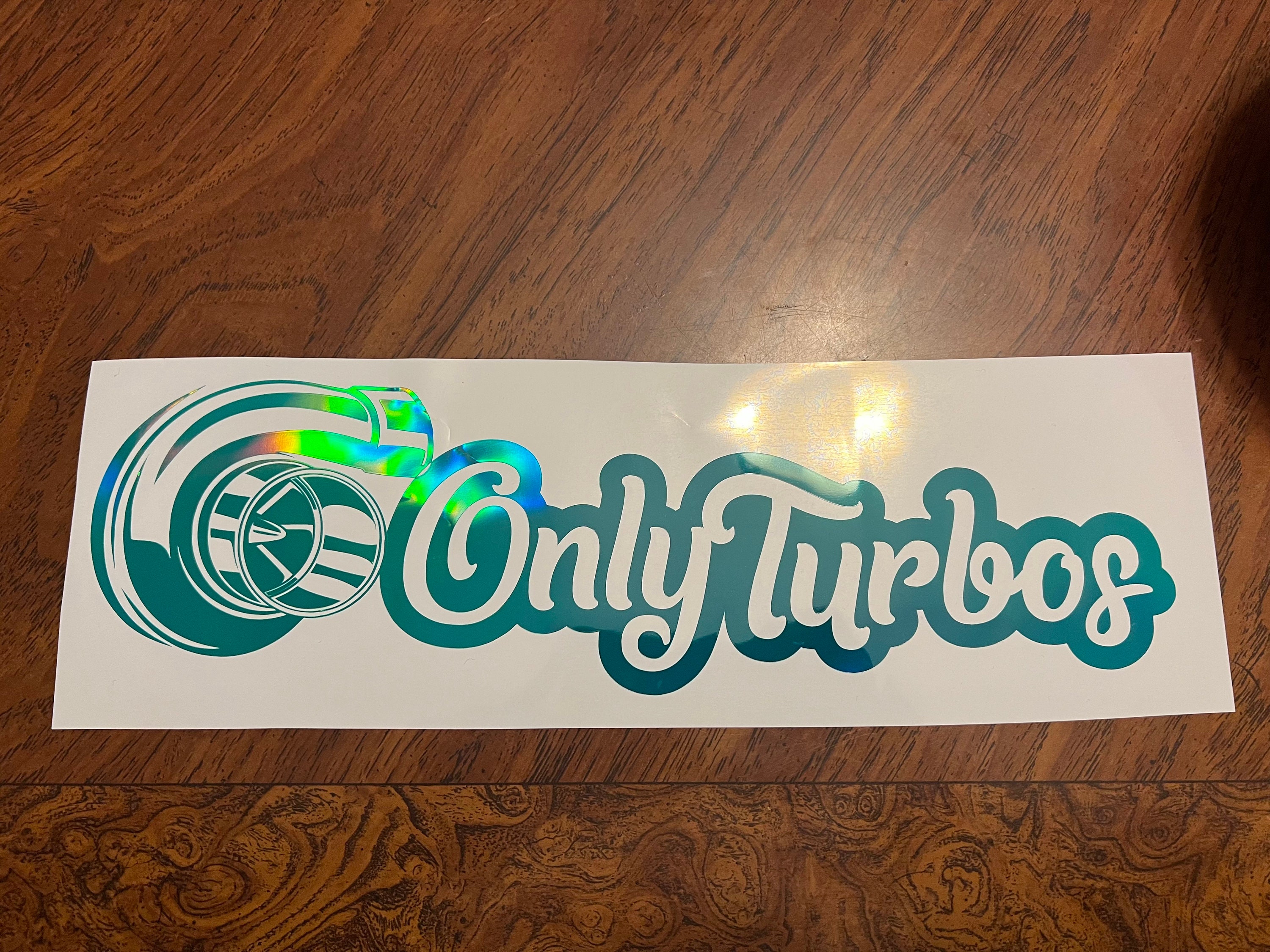 Only Turbos 12 Inch Decal - Etsy