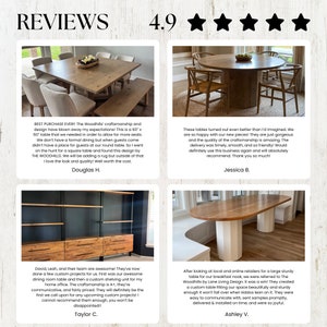 The Trapezoid the Woodhills 60 Trapezoid Square Dining Table - Etsy