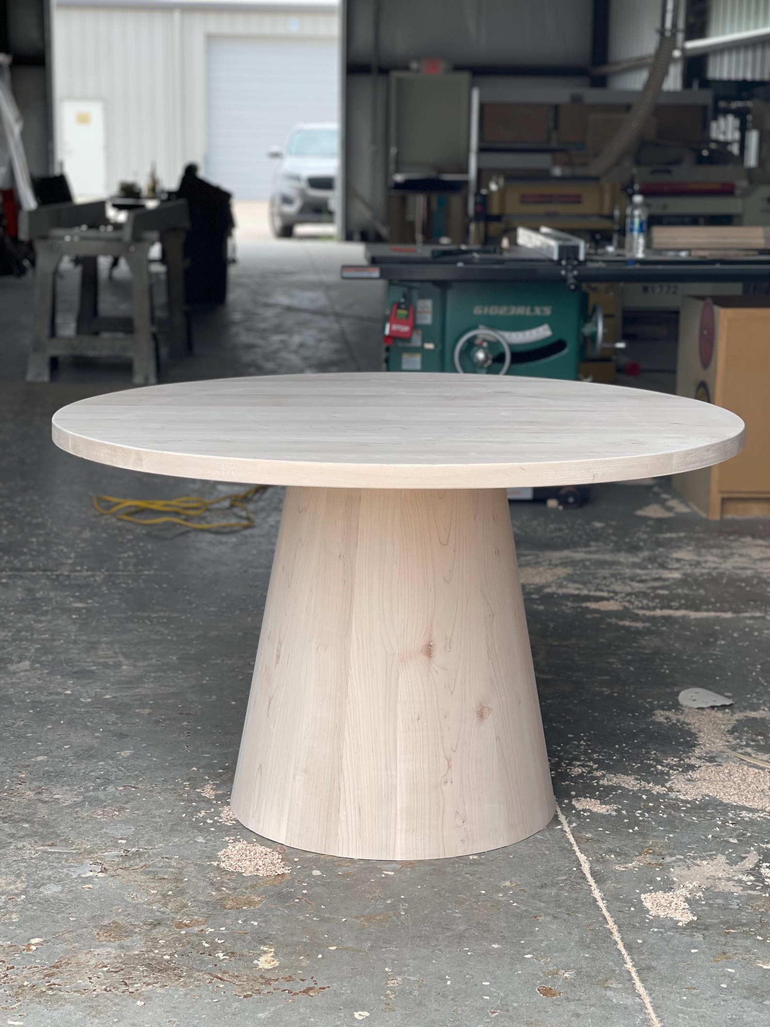 Handcrafted Round Wood Dining Table – Made Just for You – Cone Round ...