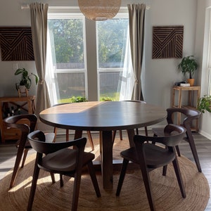 The Trapezoid the Woodhills 60 Trapezoid Round Dining Table - Etsy